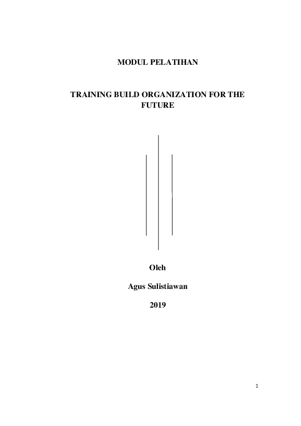 (PDF) MODUL PELATIHAN TRAINING BUILD ORGANIZATION FOR THE FUTURE