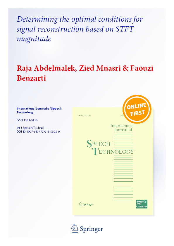 (PDF) Determining the optimal conditions for signal reconstruction ...