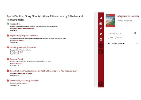 (PDF) Guest edited special section - Siting Pluralism - co-edited by Jeremy F. Walton and Neena ...