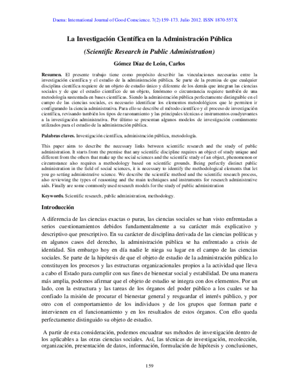 (PDF) Investigacion cientifica en admon public