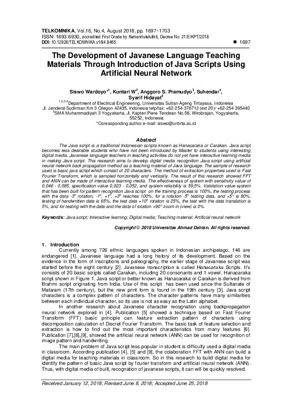 (PDF) The Development of Javanese Language Teaching Materials Through ...