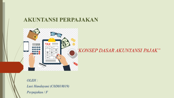 (PPT) PPT "KONSEP DASAR AKUNTANSI PERPAJAKAN"