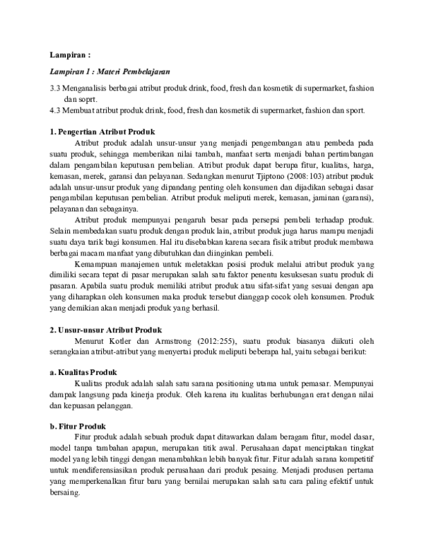 (DOC) Atribut Produk