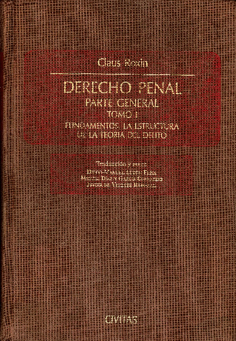 (PDF) Roxin-Claus Derecho Penal Parte General tomo