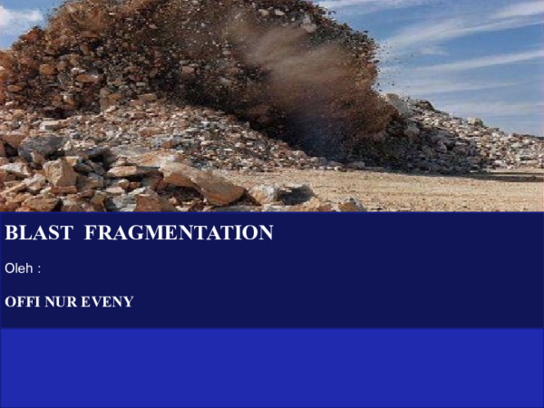(PDF) BLAST FRAGMENTATION