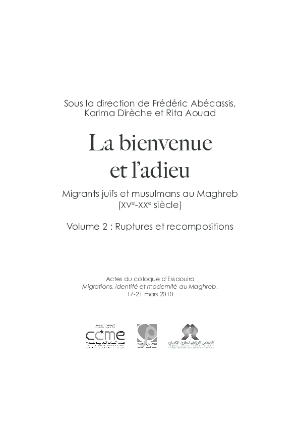 (PDF) Yaron Tsur, 'L’« exode de Fès » : Sur les origines de l ...