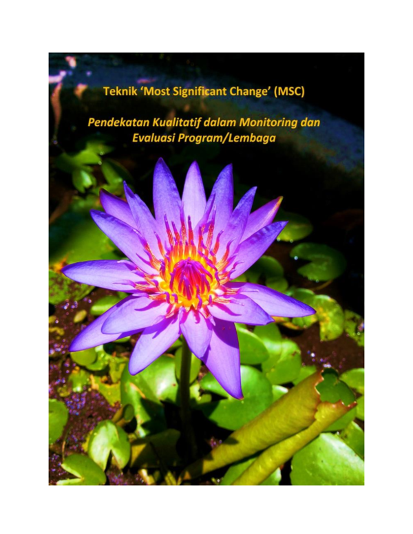 (PDF) "Teknik Most Significant Change (MSC): Pendekatan Kualitatif ...