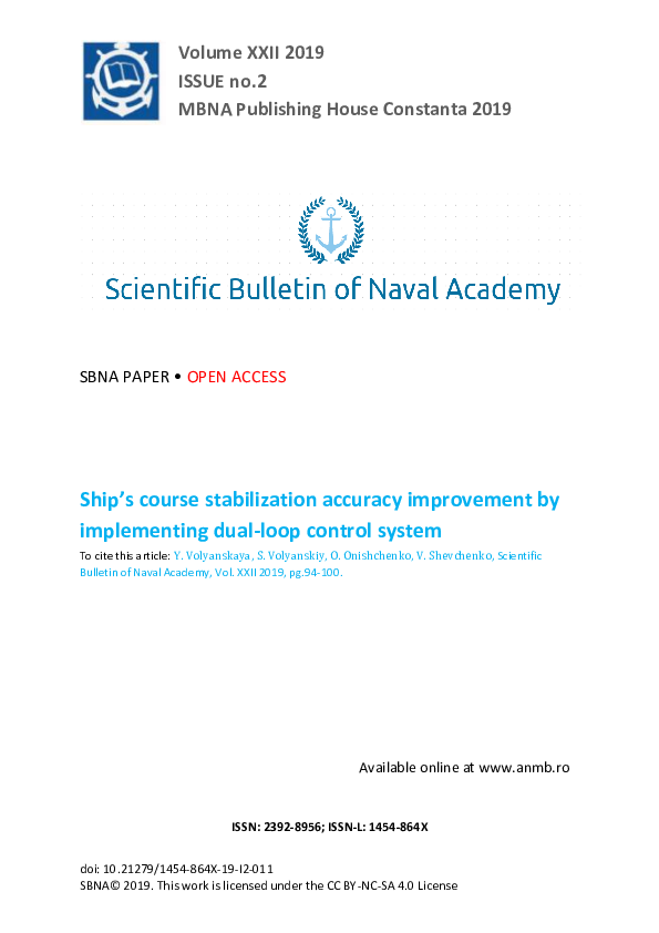 (PDF) Ship's course stabilization accuracy improvement by implementing ...