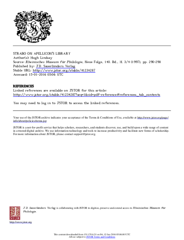 (PDF) Aristotles library