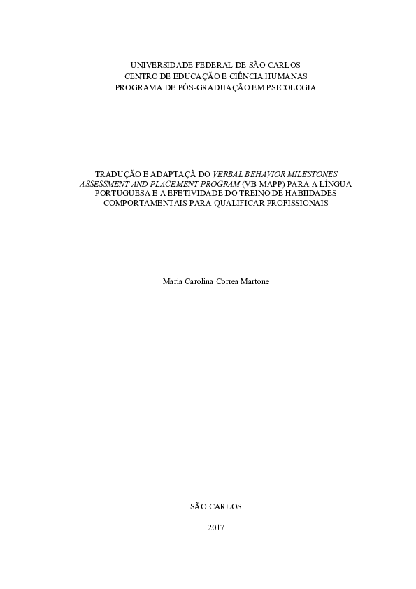 (PDF) VB-MAPP (PDF) VB-MAPP