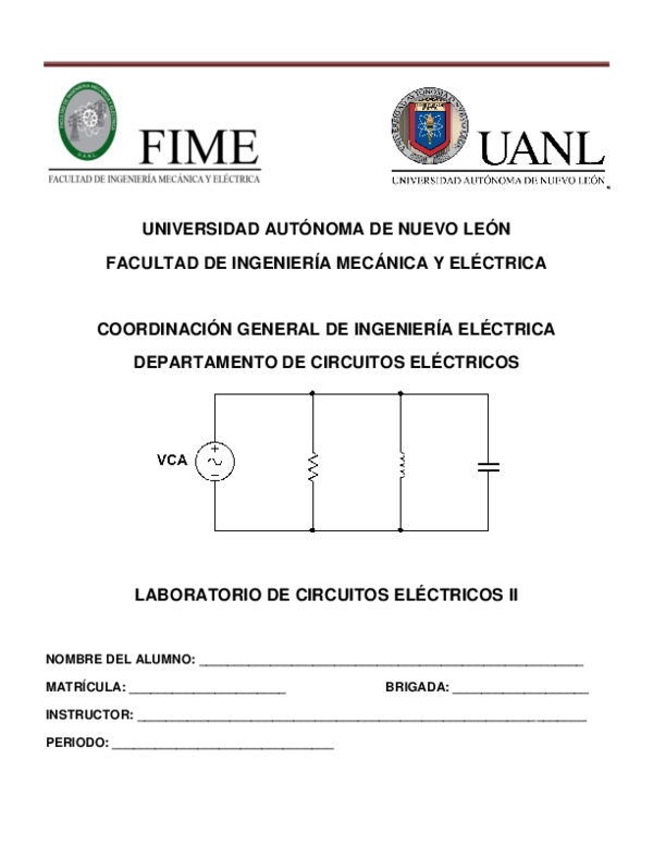 (PDF) Laboratorio de Circuitos Eléctricos II
