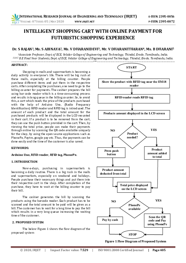 (PDF) IRJET- INTELLIGENT SHOPPING CART WITH ONLINE PAYMENT FOR ... (PDF) IRJET- INTELLIGENT SHOPPING CART WITH ONLINE PAYMENT FOR ...