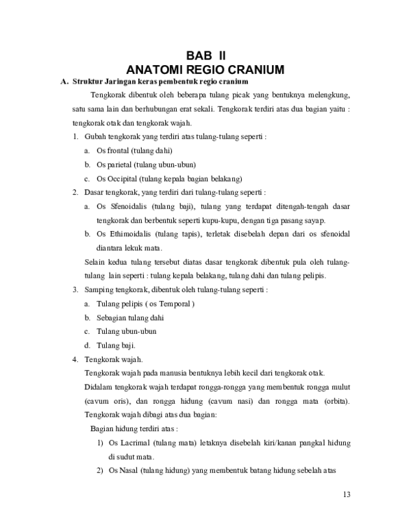(DOC) BAB II ANATOMI REGIO CRANIUM