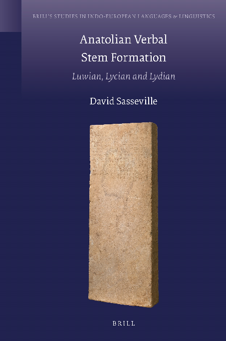First page of “Anatolian Verbal Stem Formation: Luwian, Lycian and Lydian”