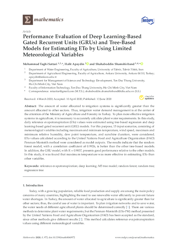 Pdf Performance Evaluation Of Deep Learning Based Gated Recurrent Units Grus And Tree Based