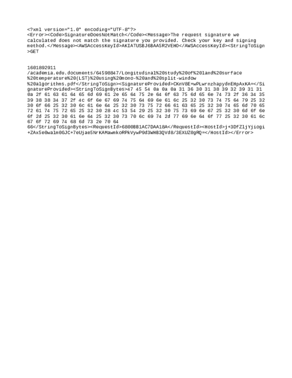 (PDF) Longitudinal study of land surface temperature (LST) using mono ...