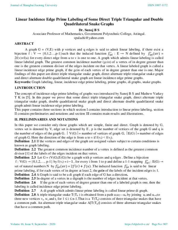 (PDF) Linear Incidence Edge Prime Labeling of Some Direct Triple ...