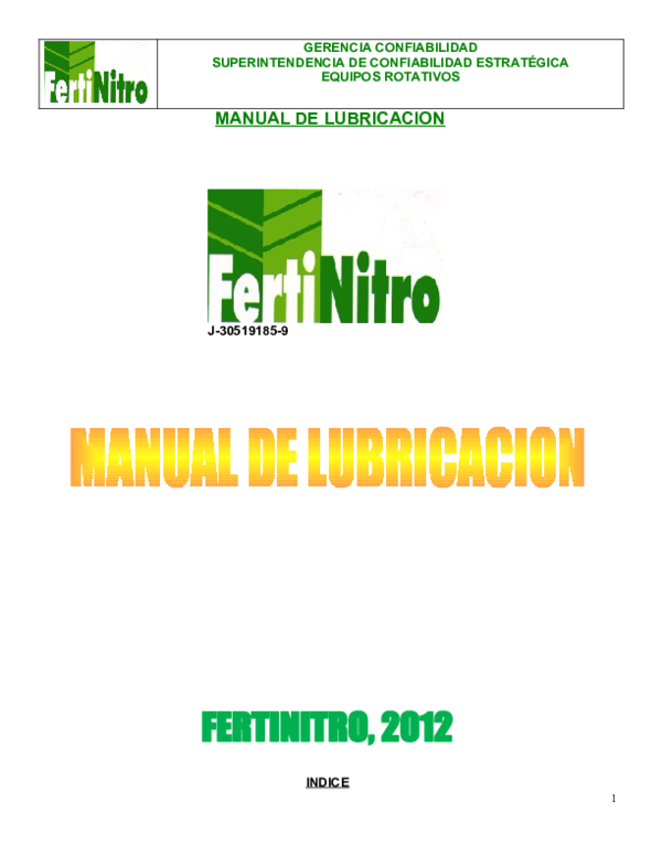 (DOC) Manual Lubricacion FertiNitro