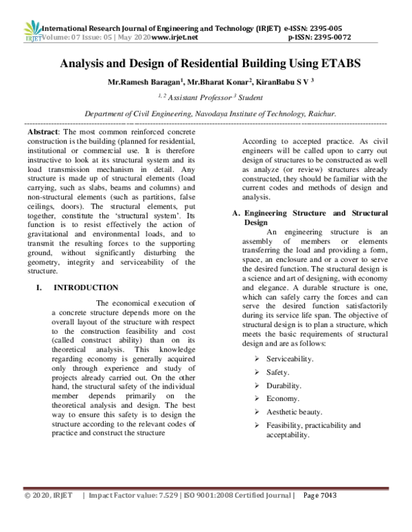 (PDF) Analysis and Design of G+21 Building using ETABS: A Review | IJRASET Publication ...