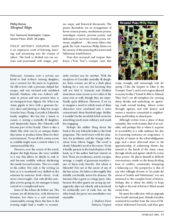 (PDF) Philip Metres Shrapnel Maps