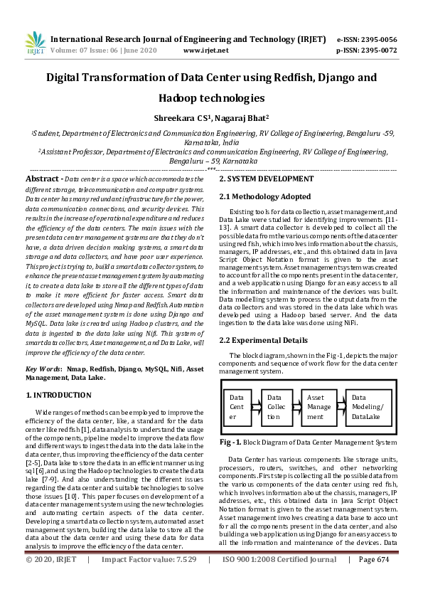(PDF) IRJET- Digital Transformation of Data Center using Redfish ...