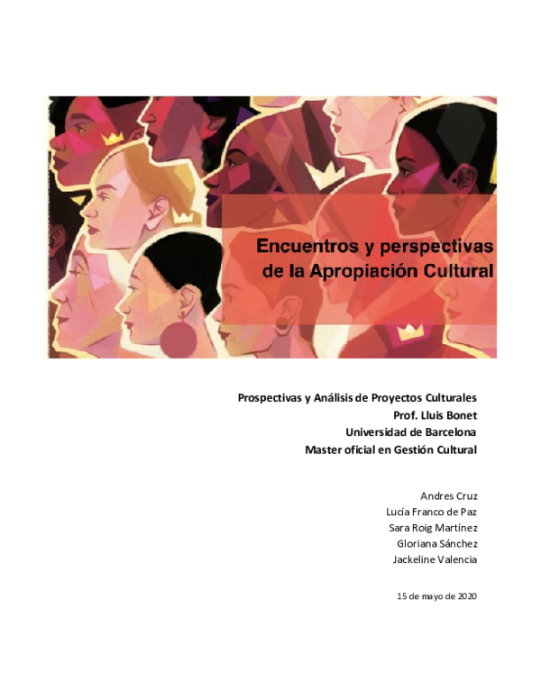 (PDF) La apropiación cultural