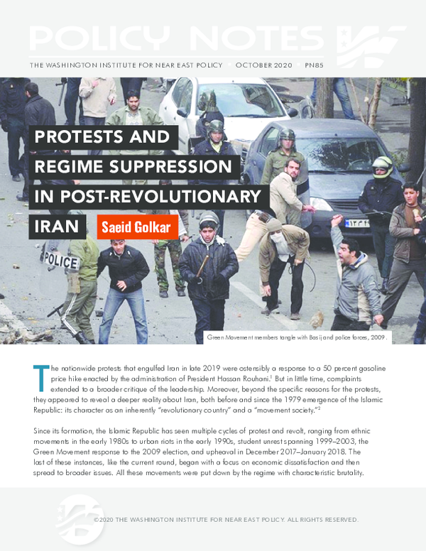 (PDF) Protests and Regime Suppression in Post-Revolutionary Iran