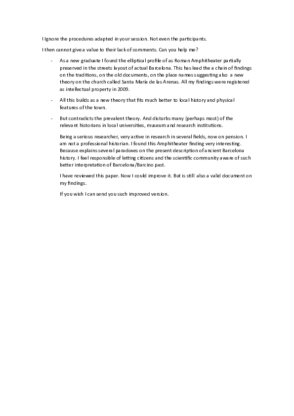 I Ignore the procedures adapted in your session | Luis Conde Moragues ...