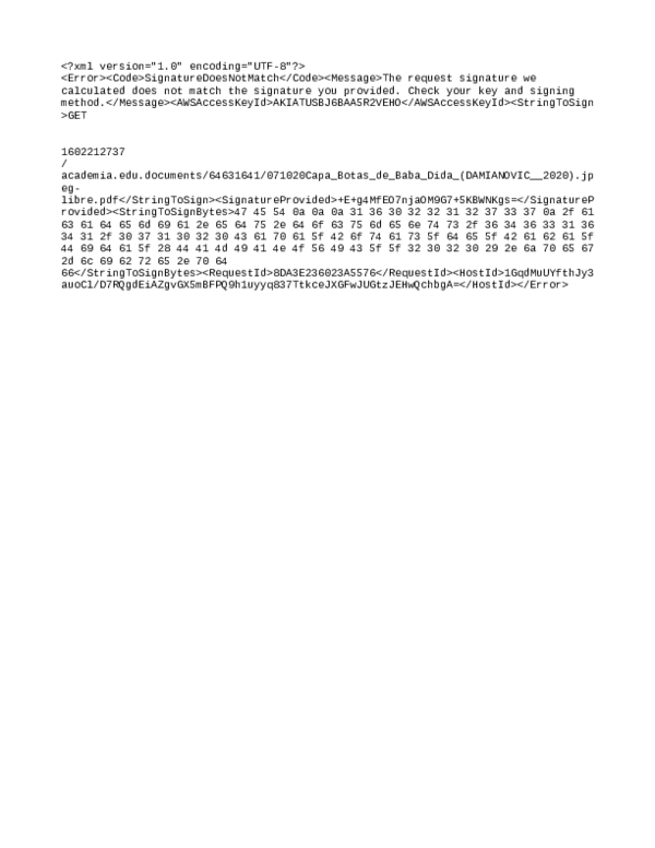 (PDF) Capa Botas de Baba Dida (DAMIANOVIC, 2020)