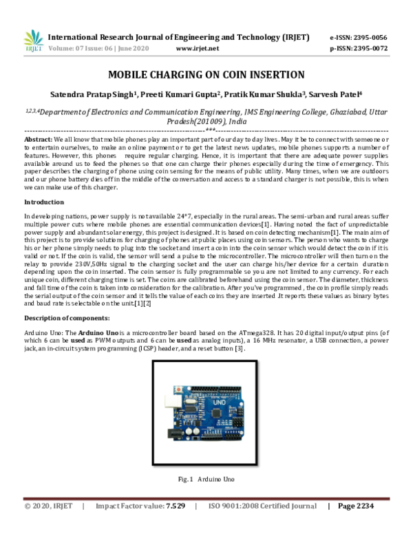 (PDF) IRJET- Mobile Charging Station based on Coin Insertion System ...
