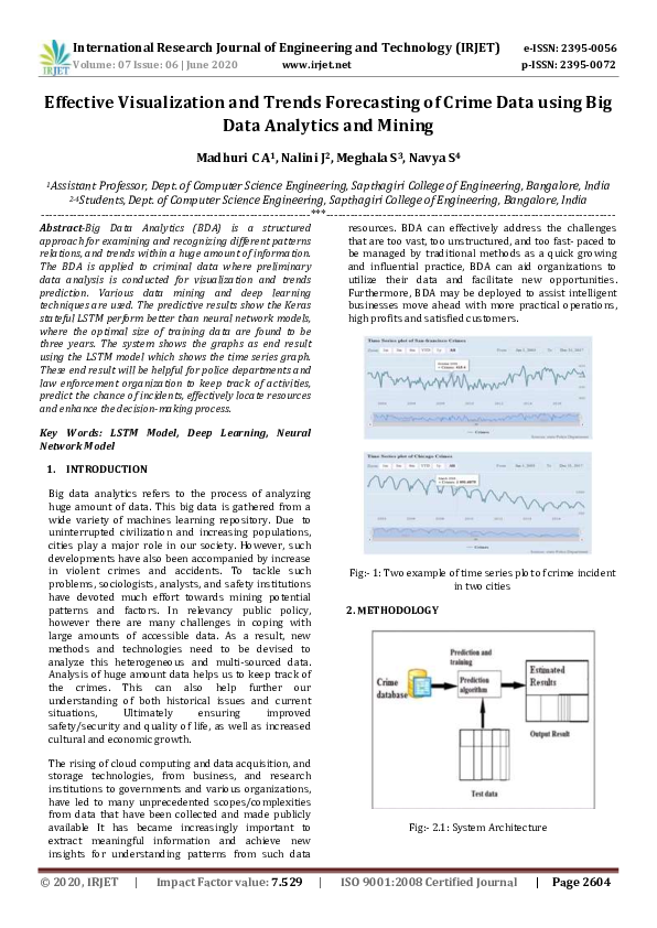 (PDF) Effective Visualization and Trends Forecasting of Crime Data using Big Data Analytics and ...