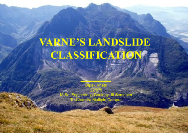 (PPT) Varnes landslide classification-converted
