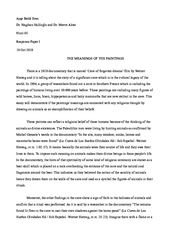 (PDF) Cave of forgotten dreams