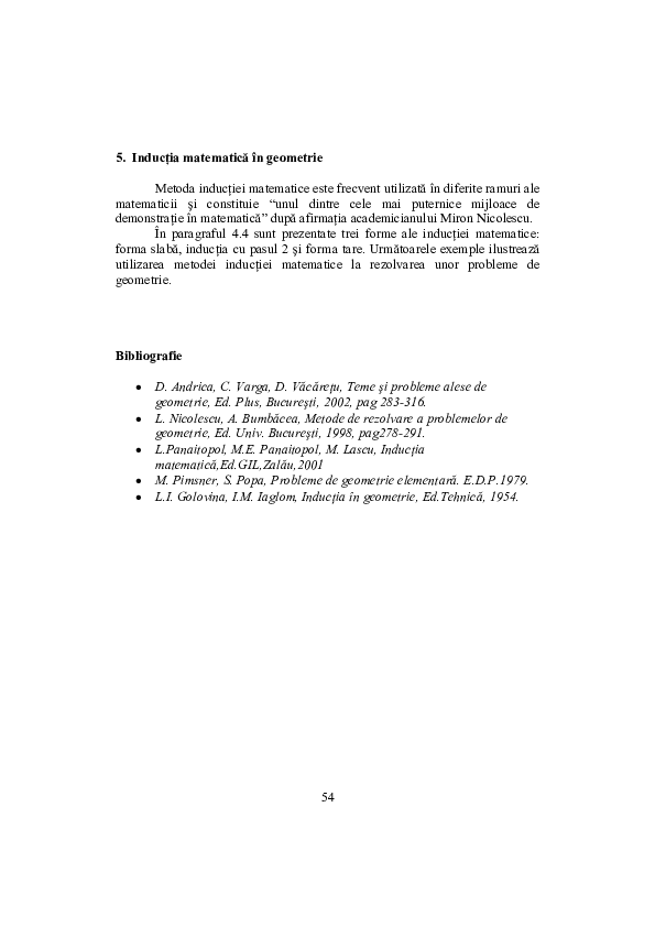 (PDF) Inductia matematica in geometrie