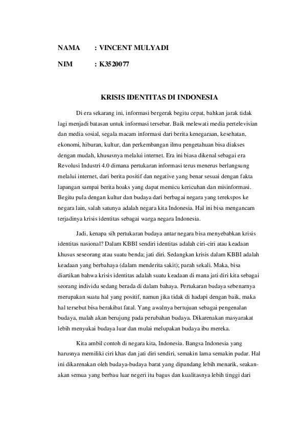 (PDF) KRISIS IDENTITAS DI INDONESIA