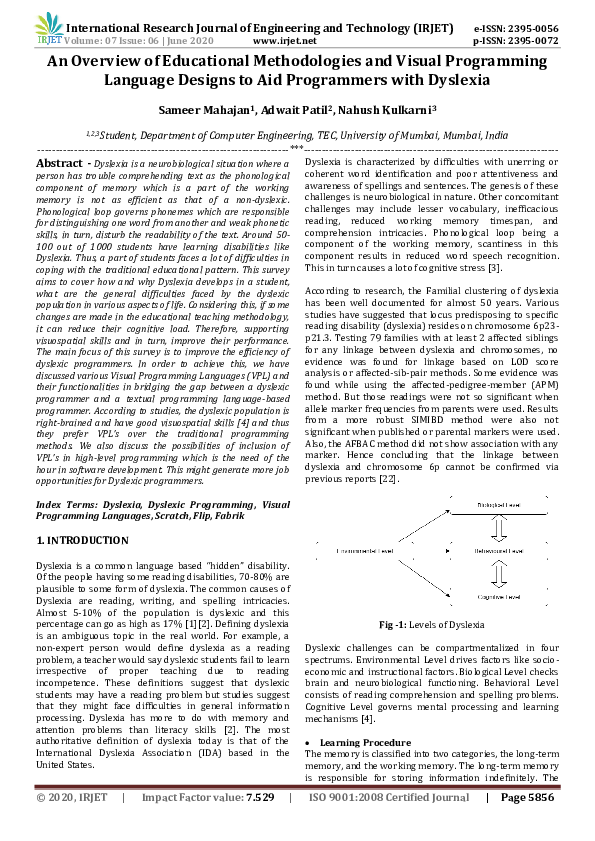 (PDF) IRJET- An Overview of Educational Methodologies and Visual ...