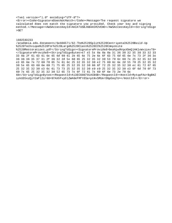 (PDF) The Split Centripetal Build-Up Technique for Large Class II ...