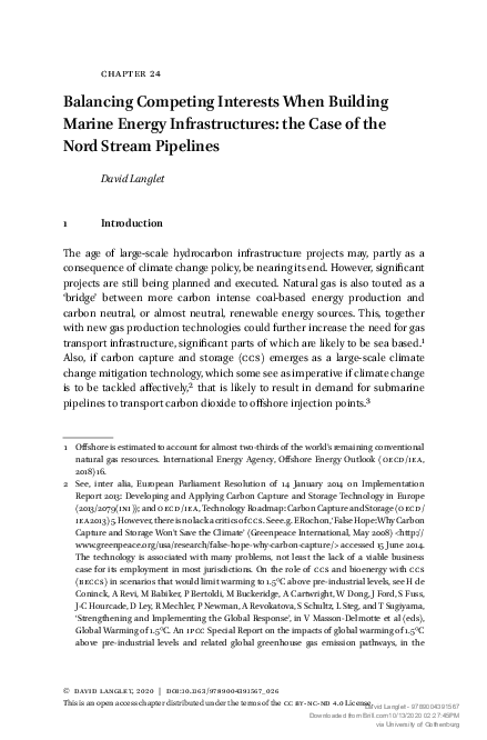 (PDF) Balancing Competing Interests When Building Marine Energy ...