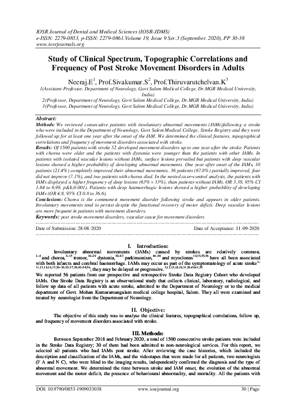 (PDF) Study of Clinical Spectrum, Topographic Correlations and ...