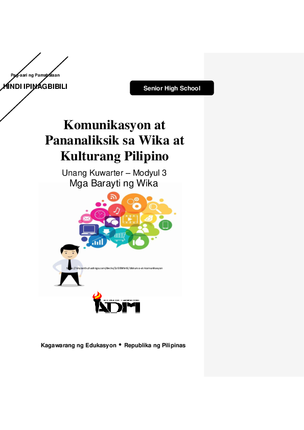 (PDF) Komunikasyon at Pananaliksik sa Wika at Kulturang Pilipino Senior ...