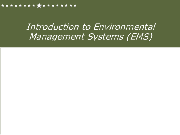 (PDF) Introduction to Environmental Management Systems (EMS