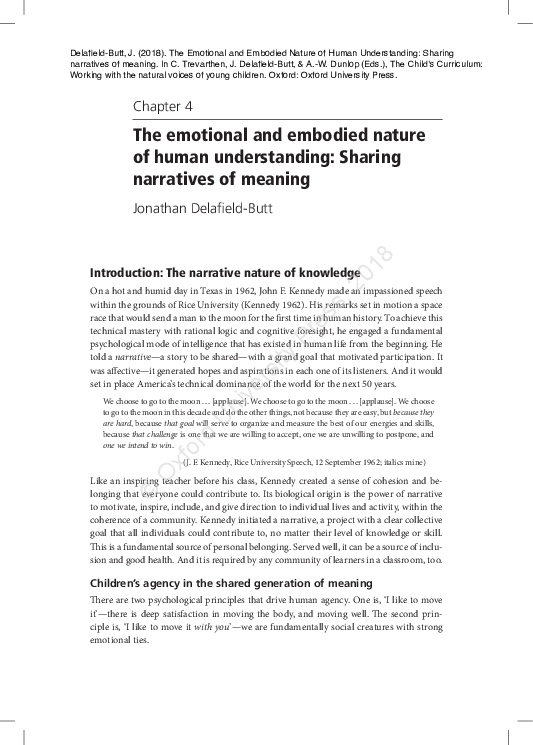 (PDF) Chapter 4 The emotional and embodied nature of human ...