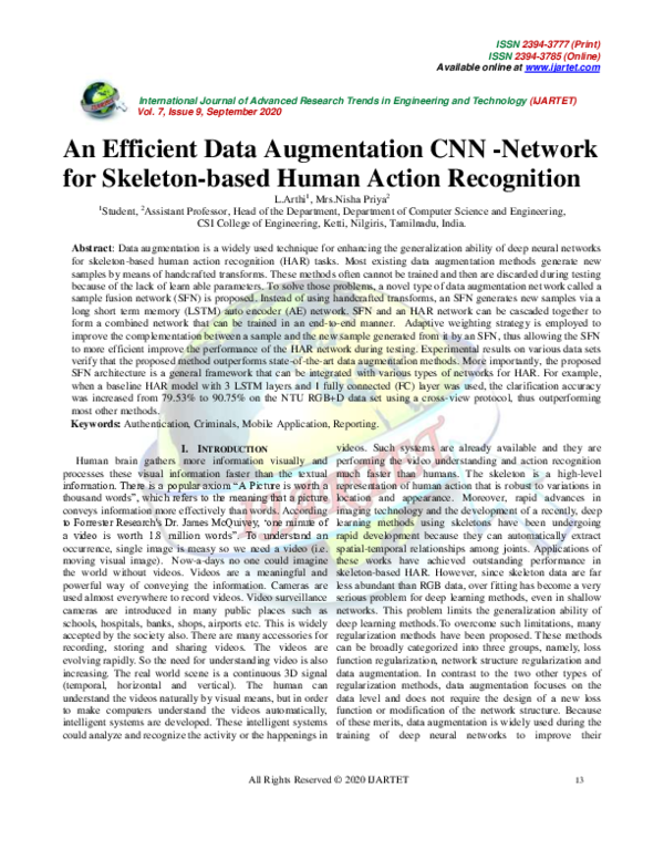 (PDF) An Efficient Data Augmentation CNN Network