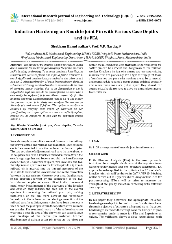 (PDF) IRJET- Induction Hardening on Knuckle Joint Pin with Various Case ...
