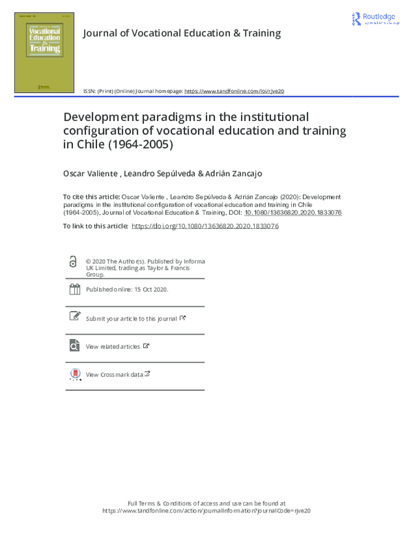 (PDF) Development paradigms in the institutional configuration of ...