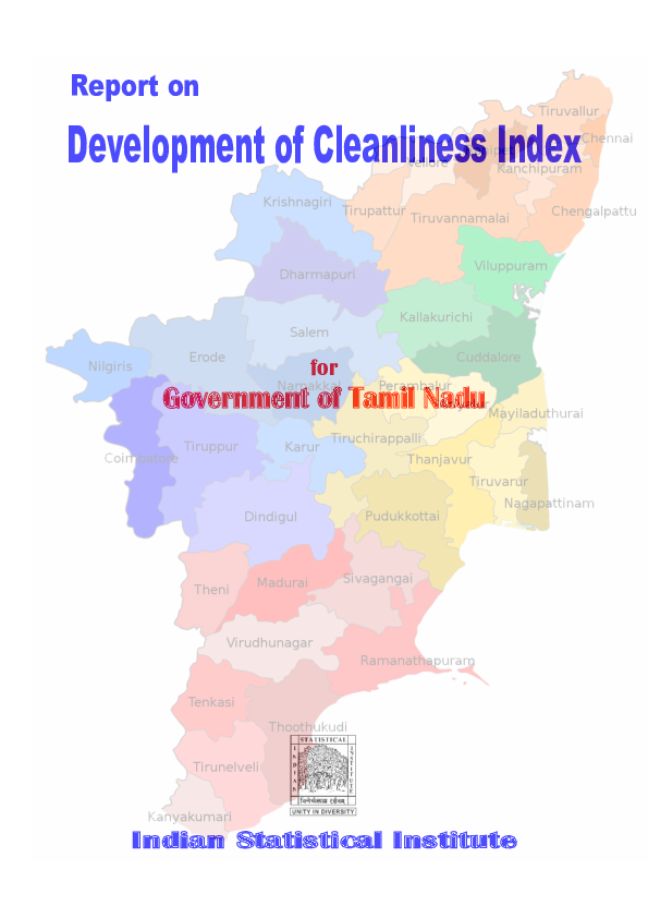 (PDF) Development of Cleanliness Index for Government of Tamil Nadu ...