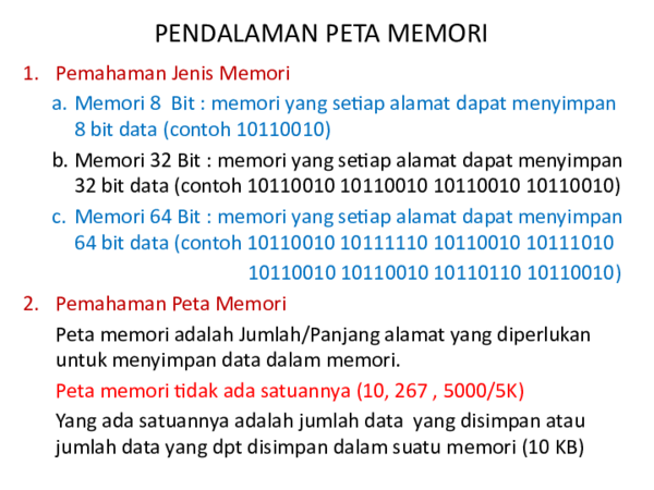 (PPT) PENDALAMAN PETA MEMORI
