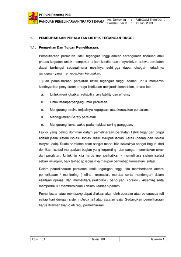 (PDF) PT PLN (Persero) P3B