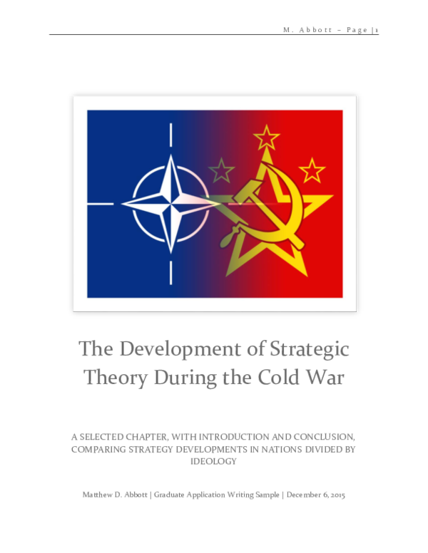 (PDF) The Development of Strategic Policy During the Cold War (Germany ...