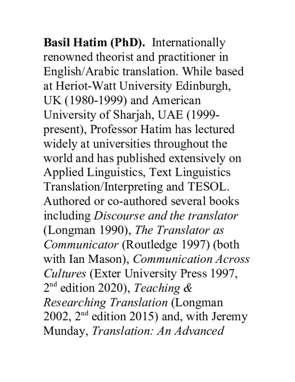 (DOC) Basil Hatim Bio